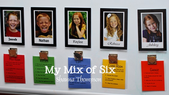 My Mix of Six: Work Chart